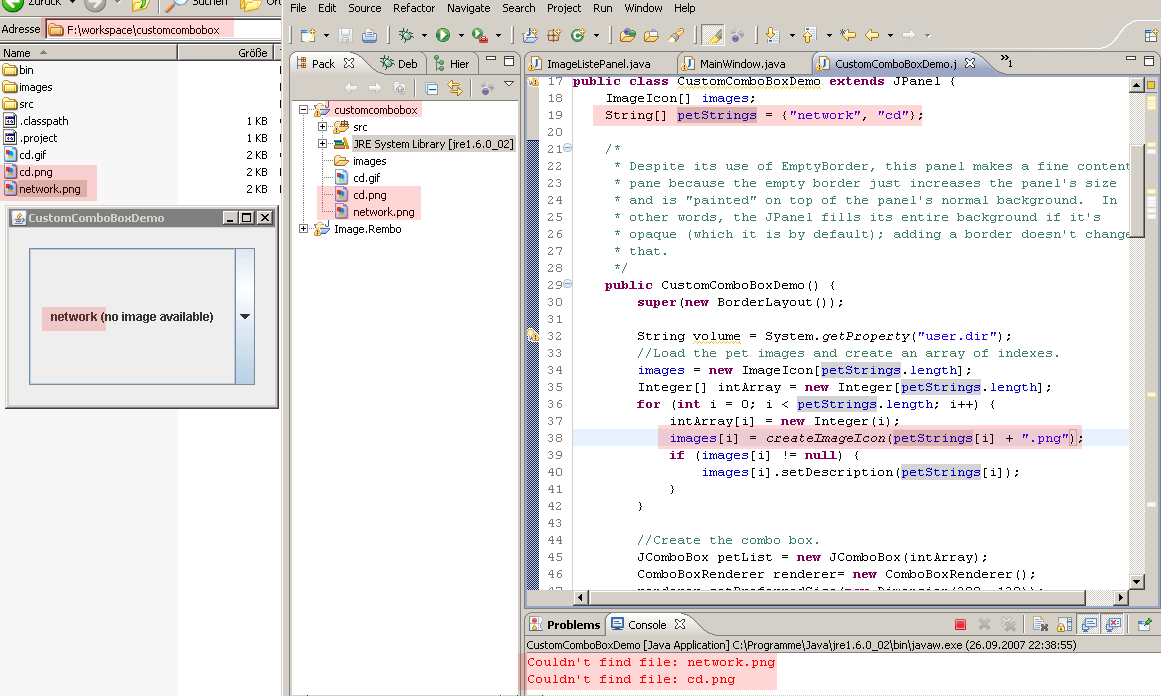Bilder werden nicht angezeigt ♨󠄂‍󠆷 Java - Hilfe | Java-Forum.org