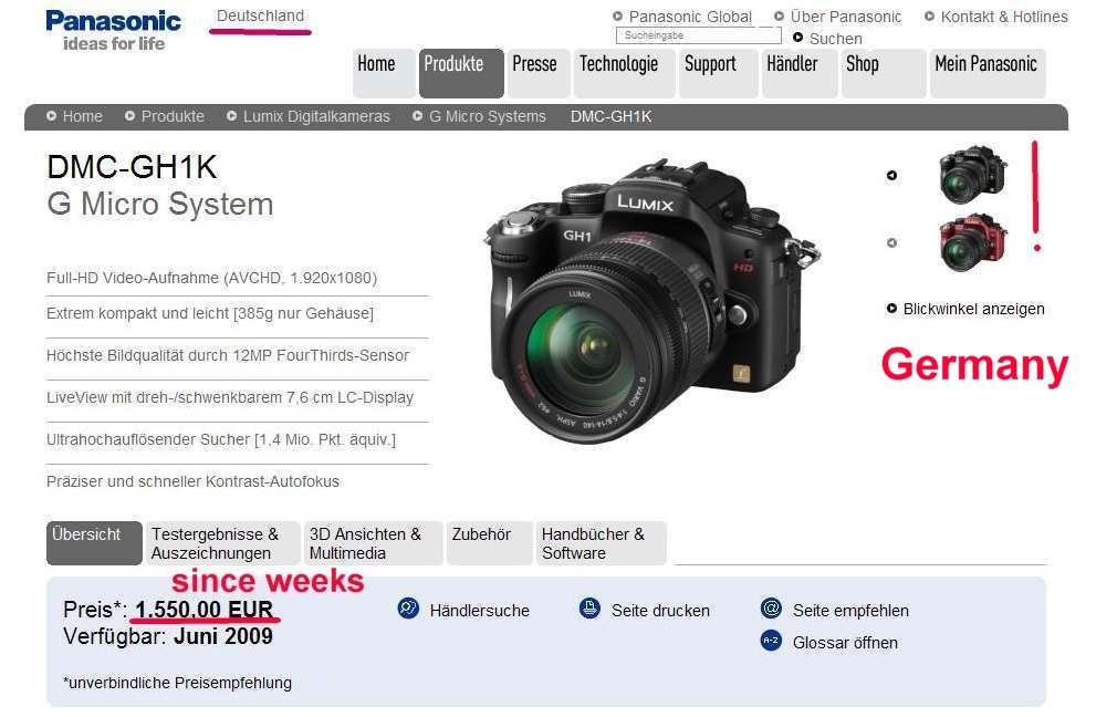 GH1 black only in US? Now I'm upset with Panasonic! (nt;-) | DPReview Forums