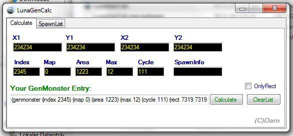 Spawn Calculate tool | RaGEZONE - MMO Development Forums