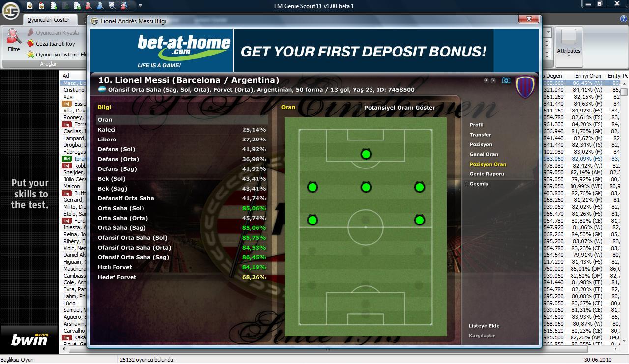FM Genie Scout 11 İndir | Football Manager 2011 Genie Scout
