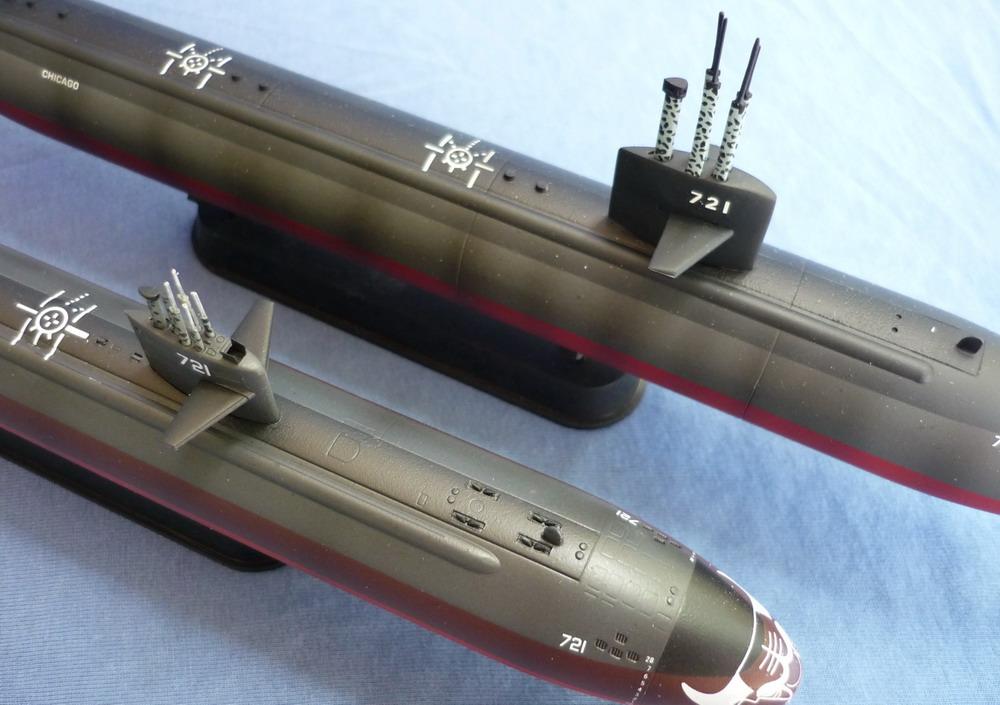 SSN 688 Class + SSN Yasen Class Hobby Boss 1:350