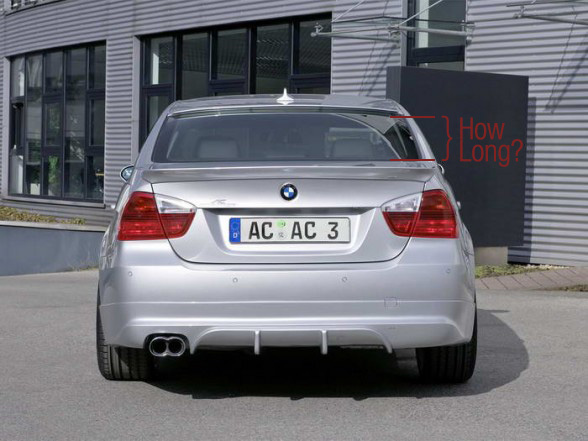 Need help - E90 rear window dimensions?