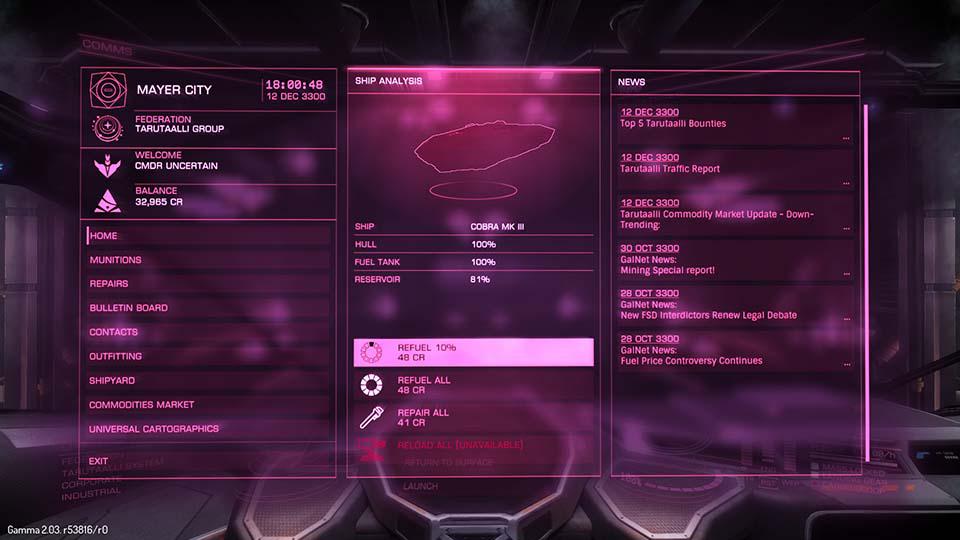 You can Manually Customize the GUI Colors (Instructions) : r/EliteDangerous