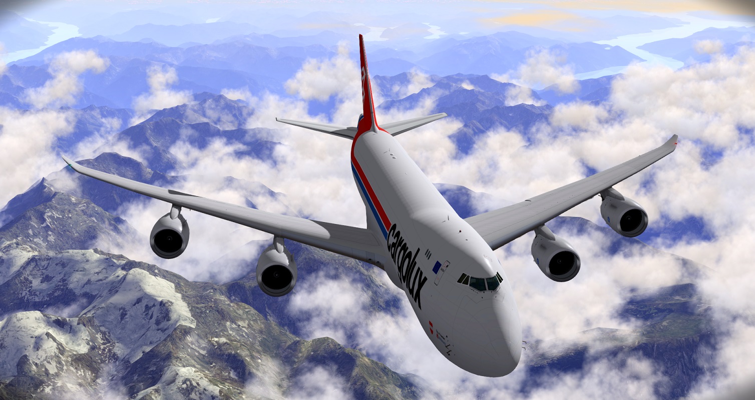 XPX: beautiful B748F cargo flight LIME to EDDK - The AVSIM Screen Shots ...