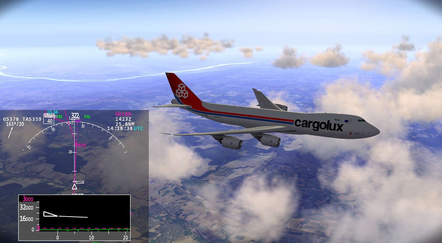 XPX: beautiful B748F cargo flight LIME to EDDK - The AVSIM Screen Shots ...